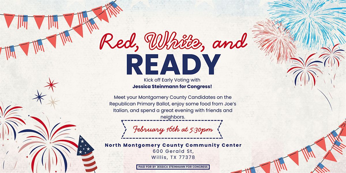 Jessica Steinmann for Congress - Red, White & Ready Early Voting ...