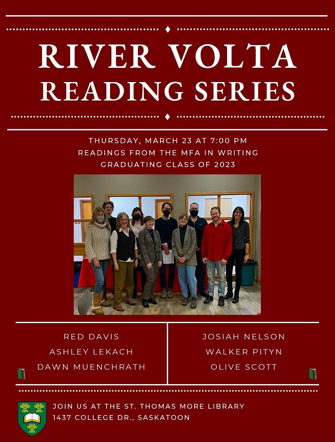 River Volta Reading Series - 2023 Writing MFA Graduating Class Readings ...