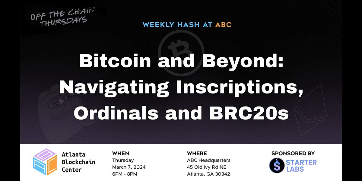 Bitcoin and Beyond: Navigating Inscriptions, Ordinals and BRC20s ...
