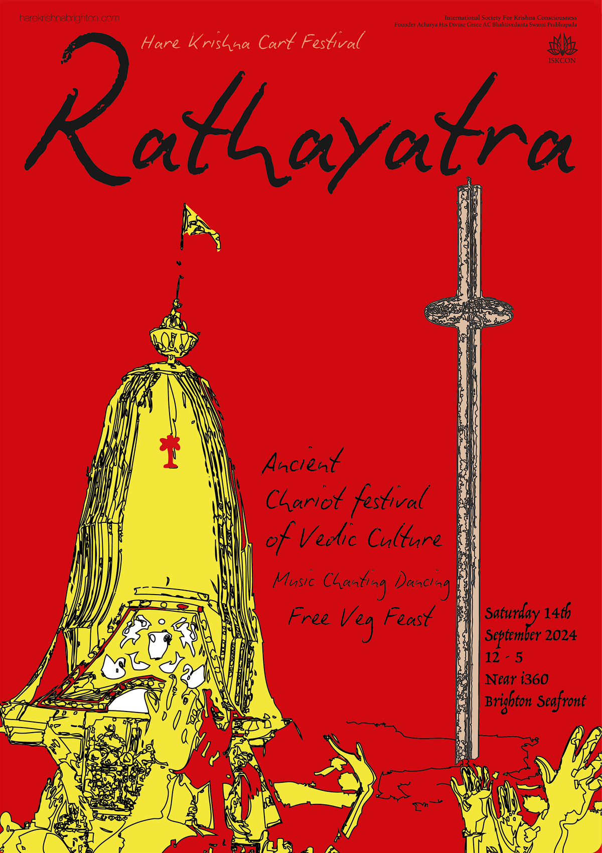 Rathayatra Hare Krishna Cart Festival, Brighton i360, 14 September 2024 ...