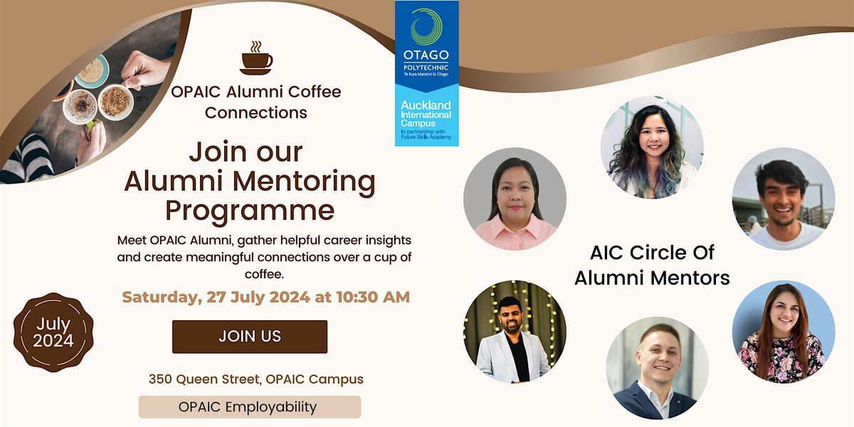 OPAIC Alumni Coffee Connection, level 4/350 Queen Street, Auckland, 27 ...