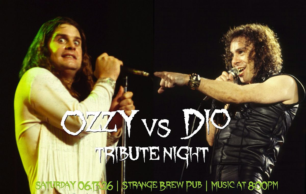 Ozzy vs Dio tribute night, Strange Brew Pub, Norwich, 13 June 2026 ...