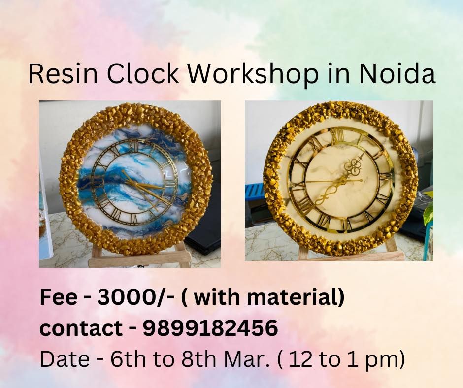 Resin Clock Workshop in Noida, Decoupage Material by Deco Dream, 6 ...