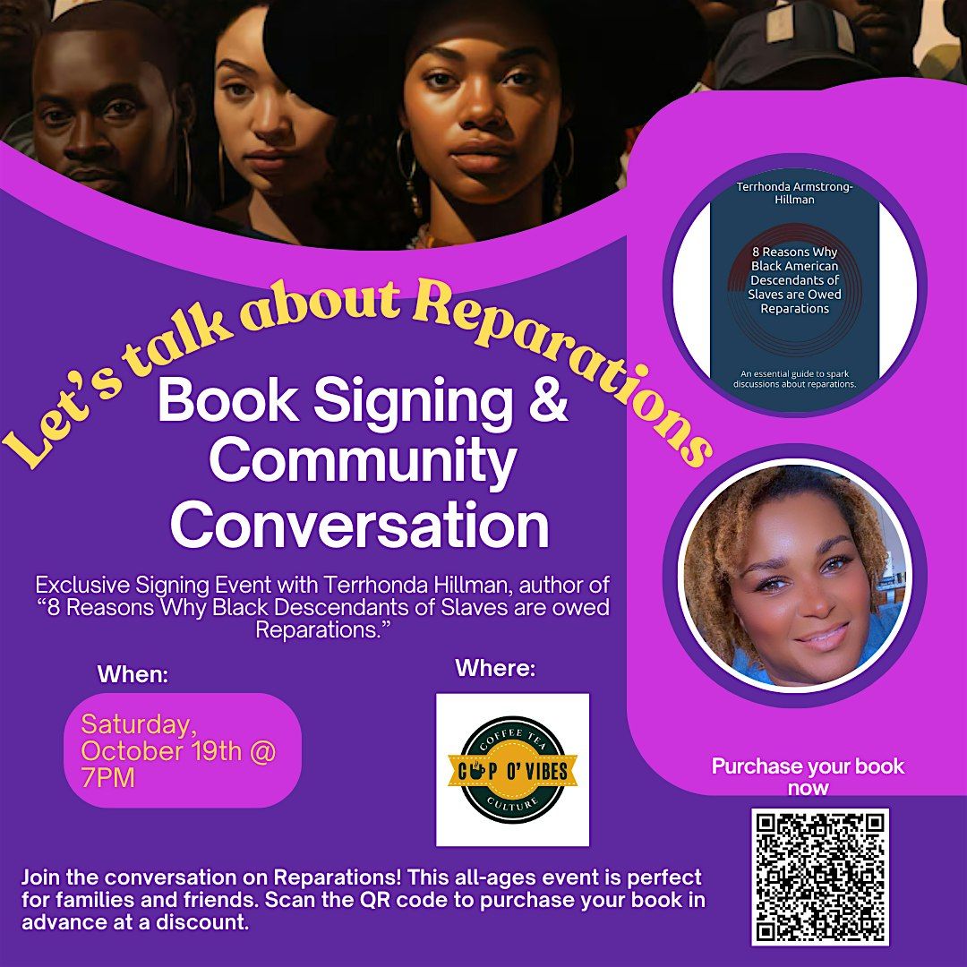Lets Talk About Reparations Community Conversation and Book Signing ...