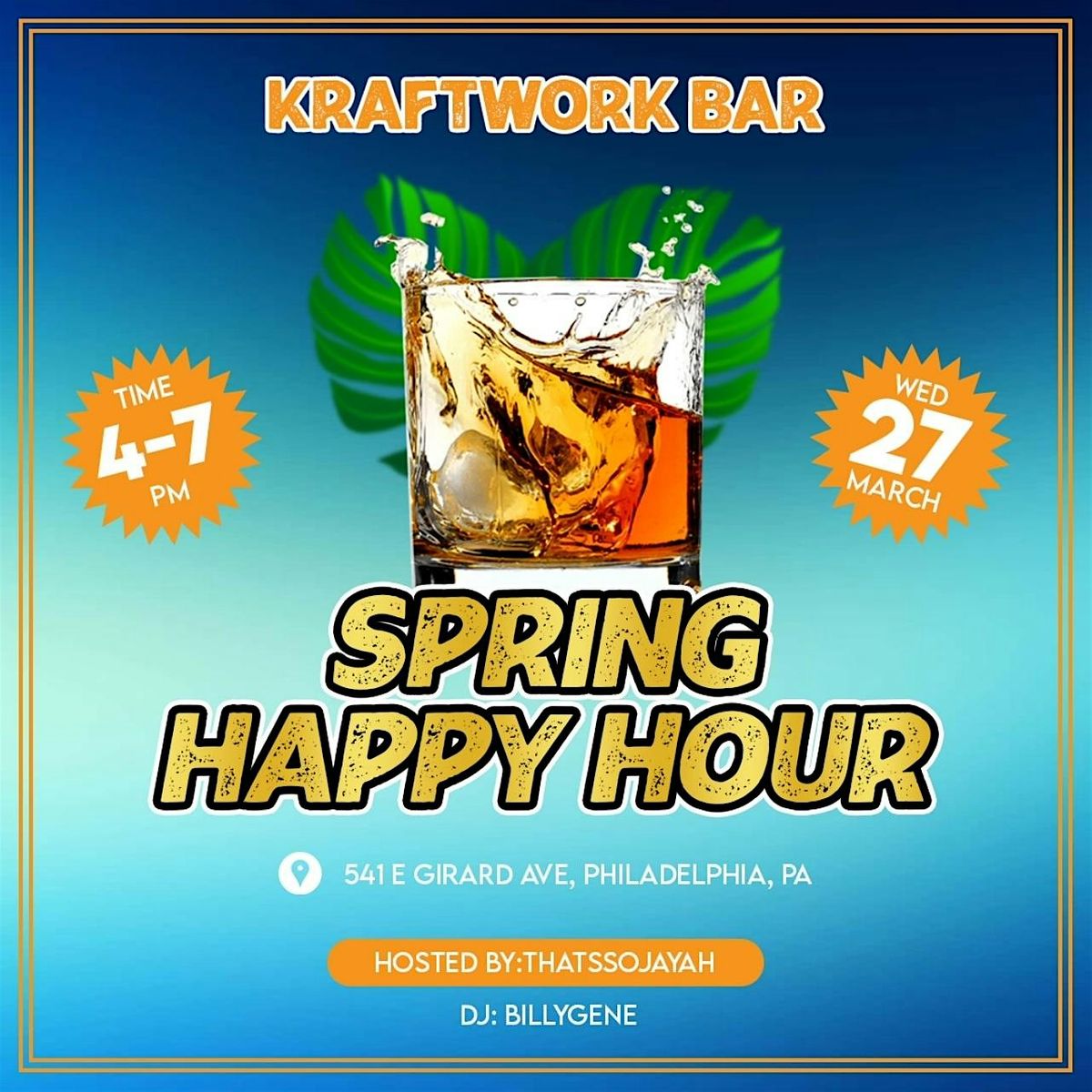 Spring Happy Hour, Kraftwork Bar, Philadelphia, 27 March 2024 | AllEvents