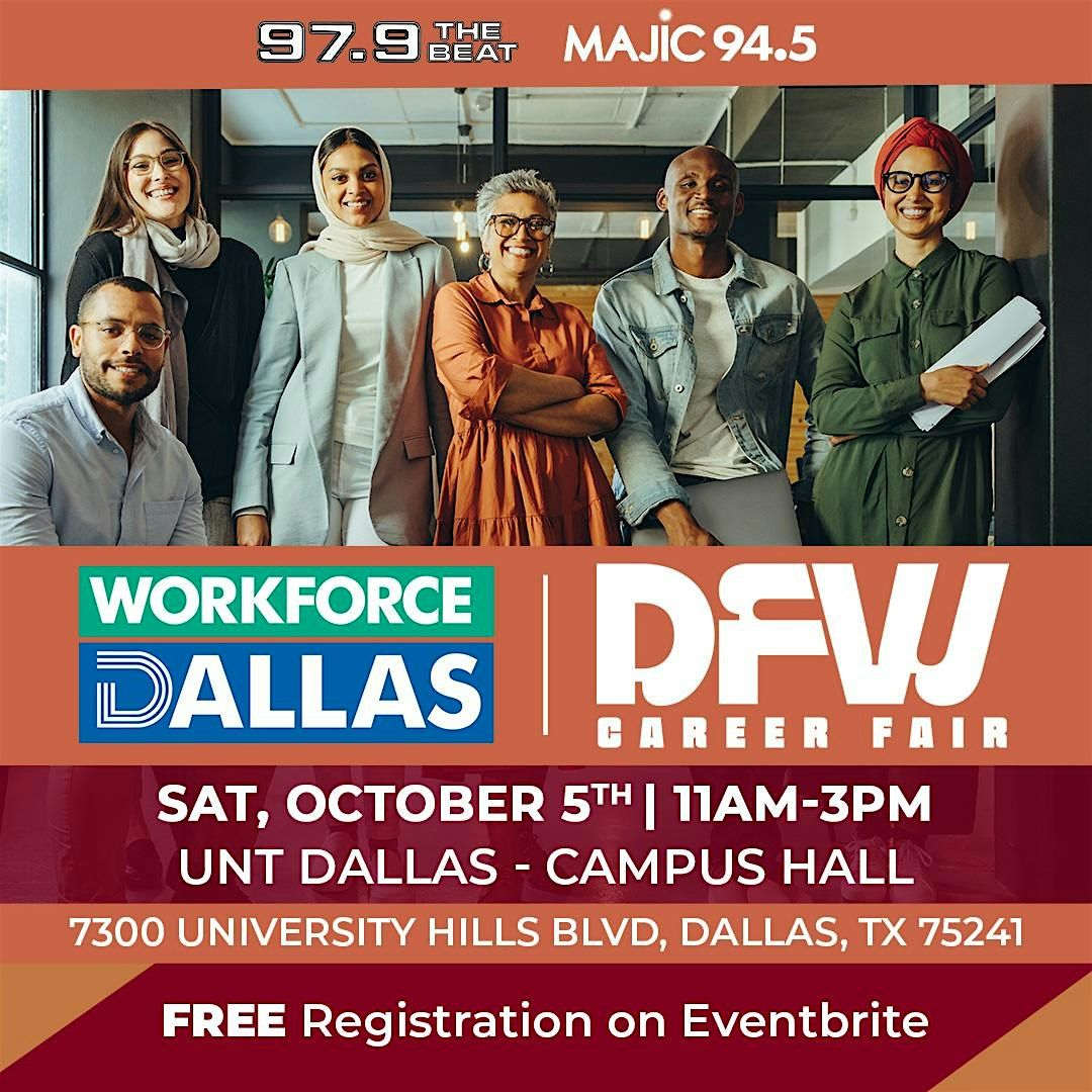 DFW Career Fair - Fall 2024, University of North Texas at Dallas, 5 October 2024 | AllEvents
