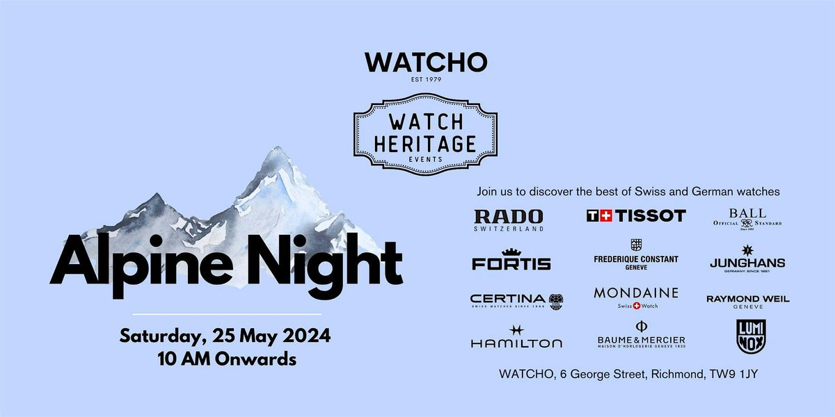 WATCHO Richmond: Alpine Night | Discover Swiss and German Watches ...