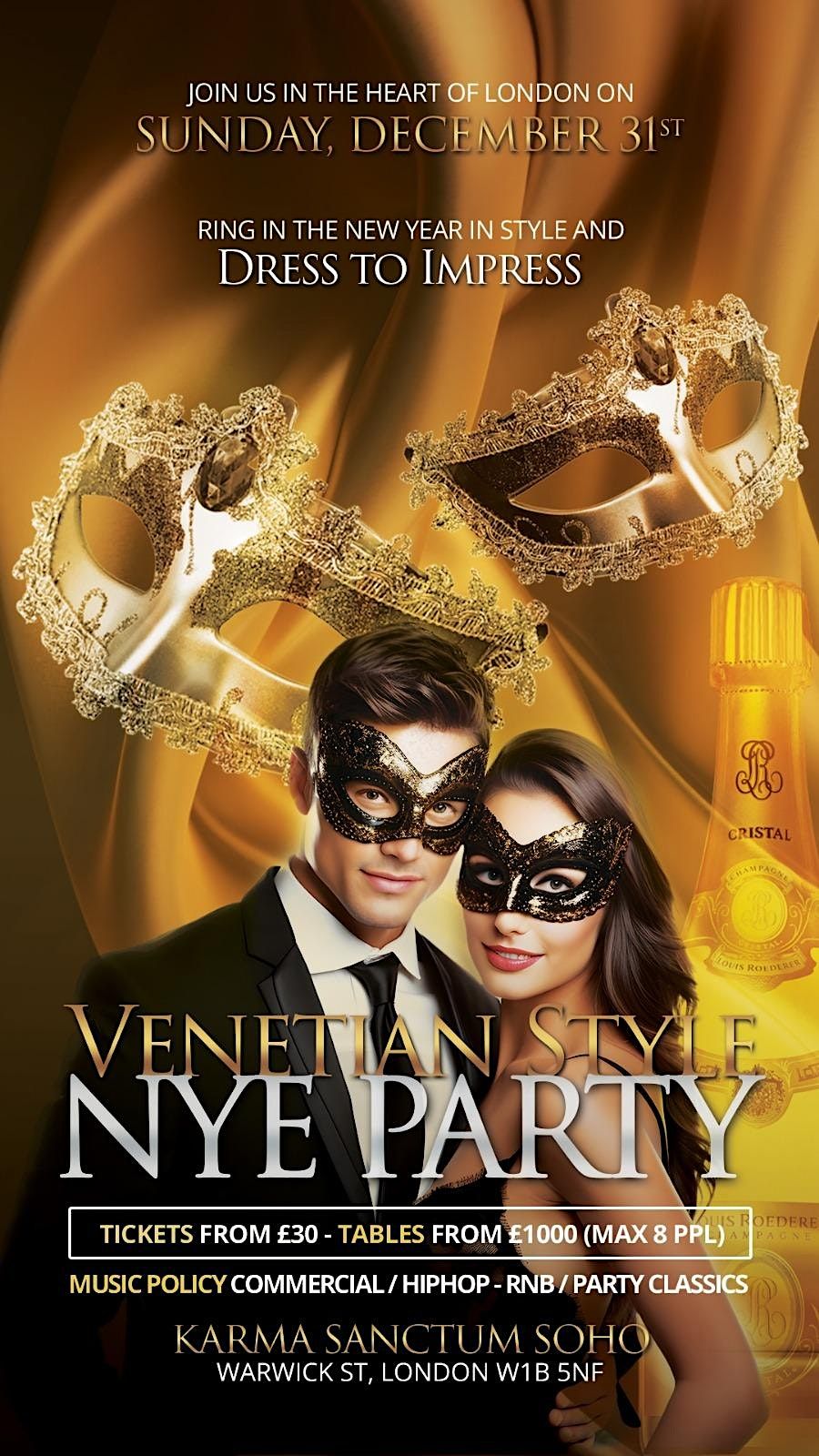 Karma Sanctum Soho New Years Eve Tickets 2023 - 2024, Karma Sanctum ...