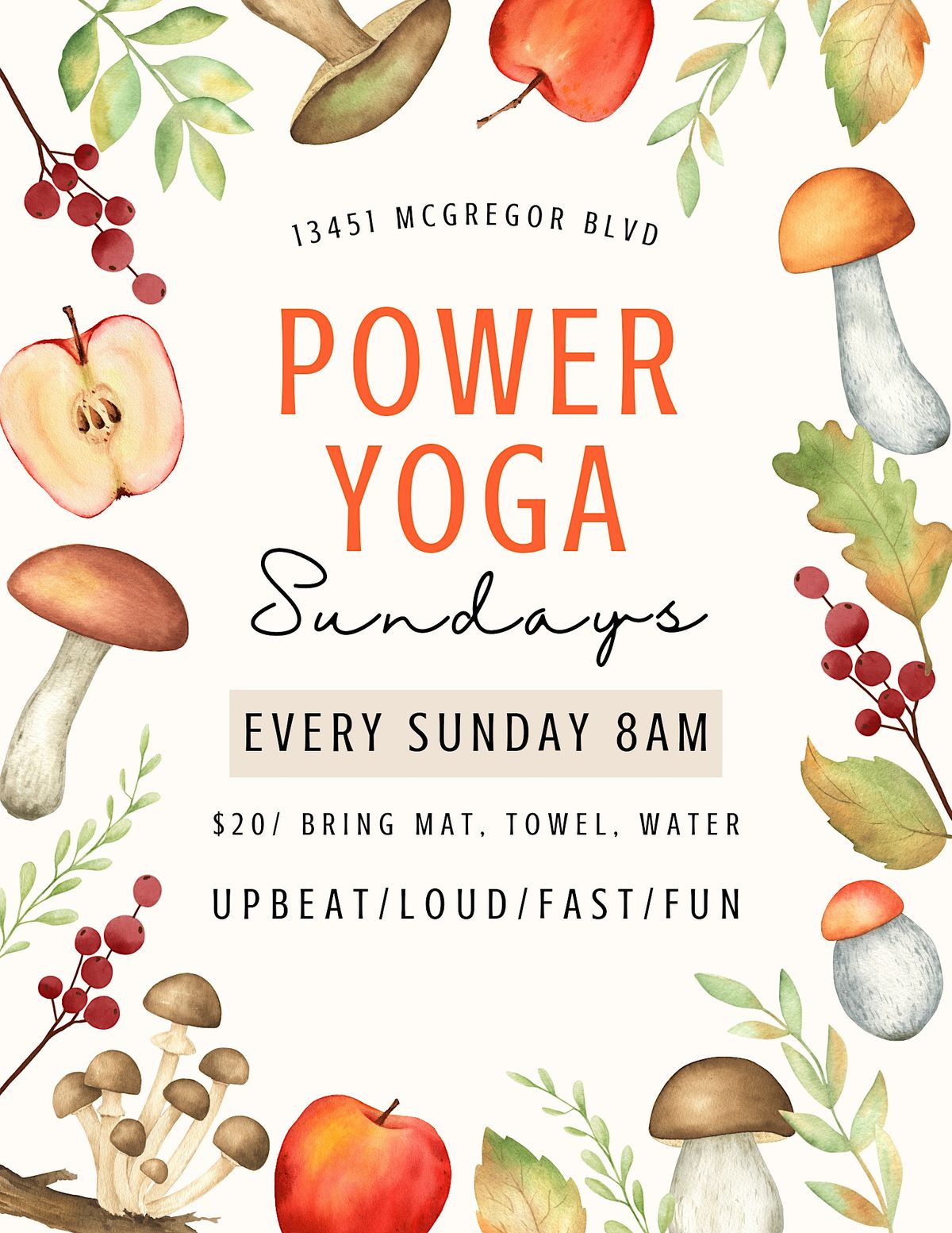 Sunday Power Vinyasa, 13451 McGregor Boulevard, Fort Myers, FL, USA, 17 ...