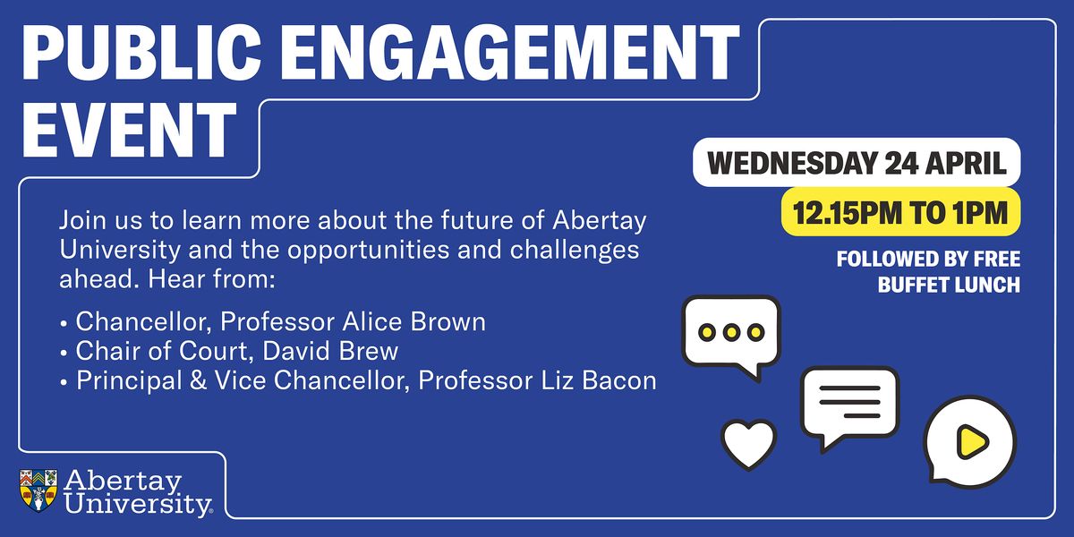 Abertay University Public Engagement Event 2024, Room 2522, Kydd ...