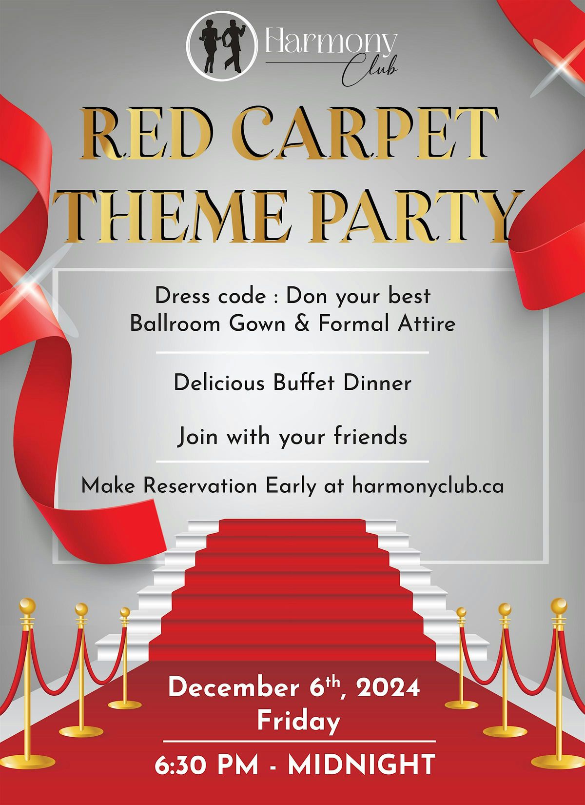 Red Carpet Themed Party, Harmony Club, 231 Milner Avenue, Scarborough ...