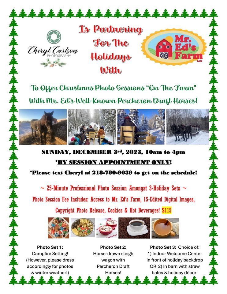 Christmas Photo Session "On The Farm" At Mr. Eds Farm, Mr. Ed's Farm ...