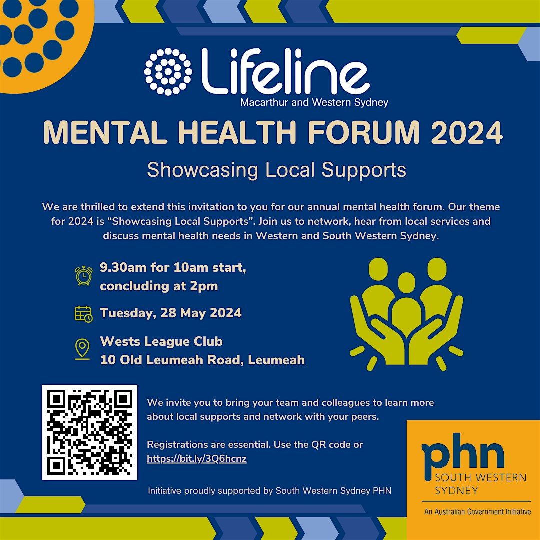 Lifeline MWS Annual Mental Health Forum: Showcasing Local Supports ...