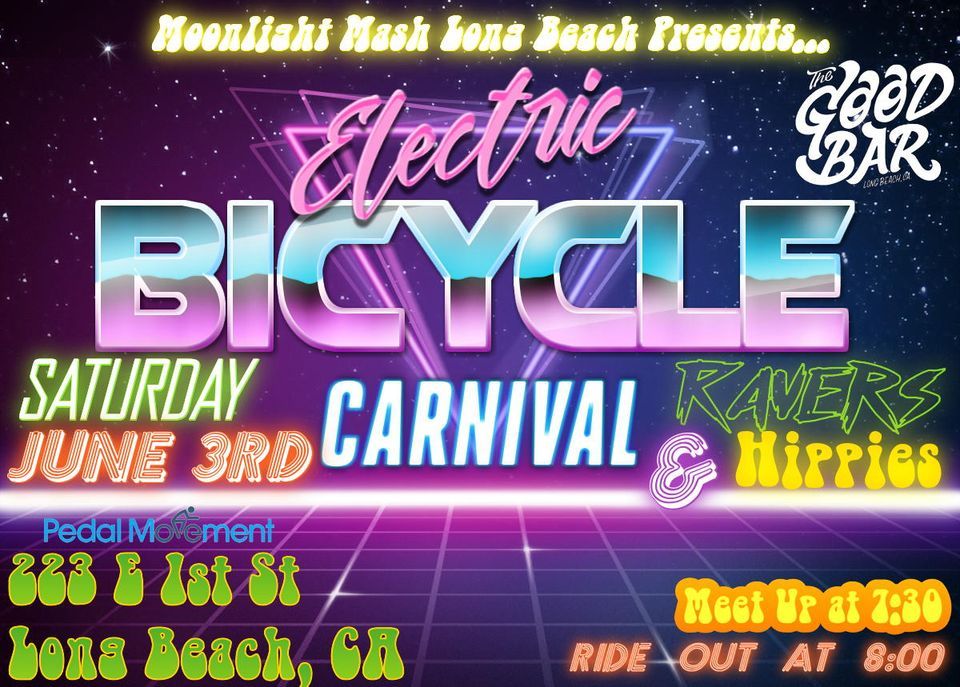 Moonlight Mash - Electric Bicycle Carnival, Pedal Movement, Long Beach ...