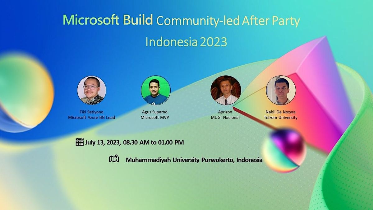 Microsoft Build After Party Indonesia 2023, Muhammadiyah University ...
