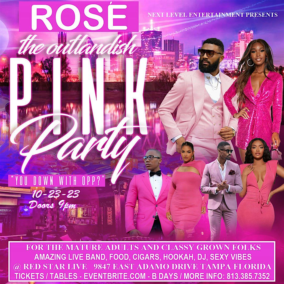 ROSE: The Outlandish Pink Party, Red Star Live, Tampa, 23 December to ...