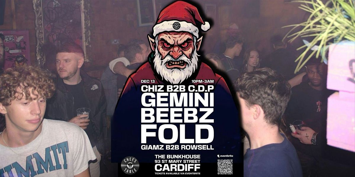 Chefs Table Christmas Special!, BunkHouse Hostel & DnB Bar, Cardiff, 13 ...