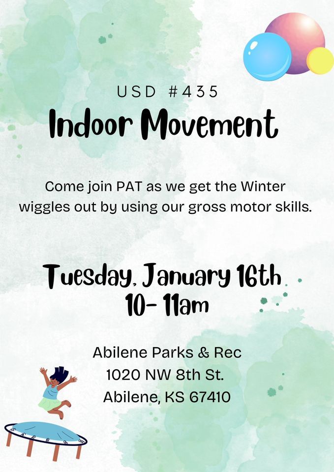 PAT Indoor Movement, Abilene Parks and Recreation, January 16 2024 ...