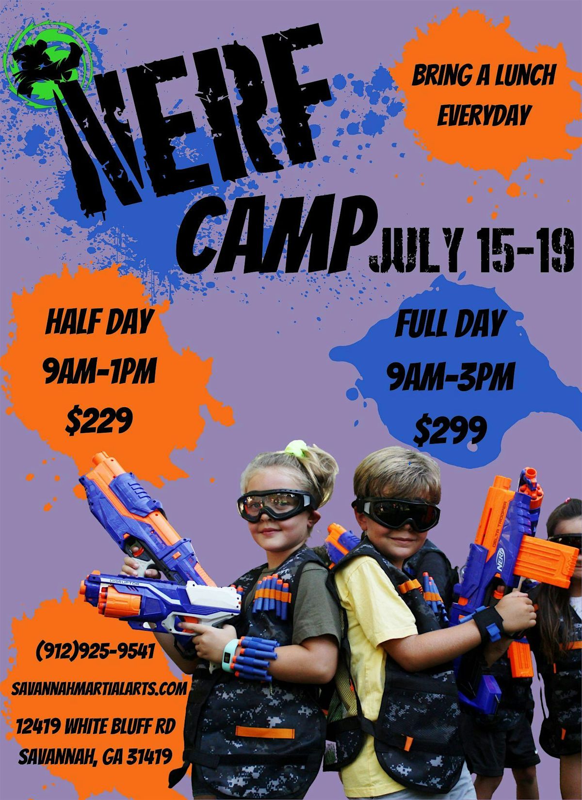 Nerf Camp at SMA, Savannah Martial Arts, 15 July to 19 July | AllEvents.in