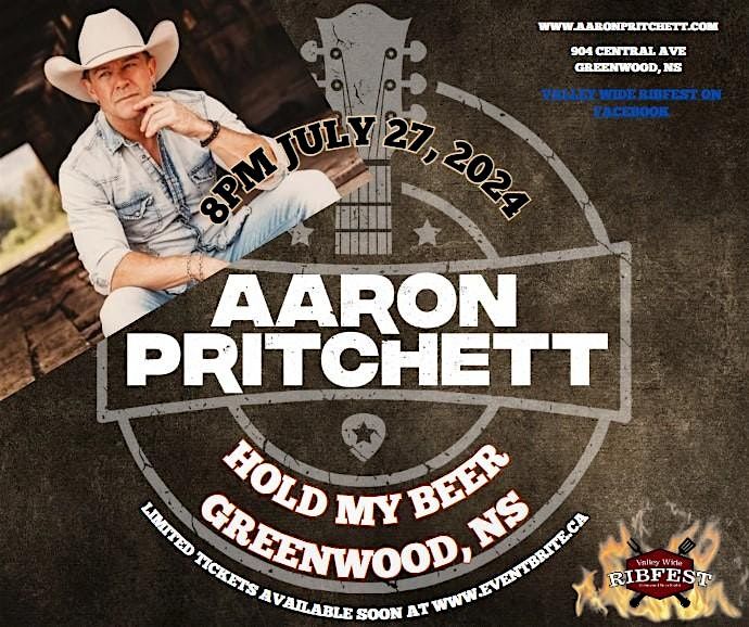 HOLD MY BEER GREENWOOD! AARON PRITCHETT LIVE AT VALLEYWIDE RIBFEST VIP ...