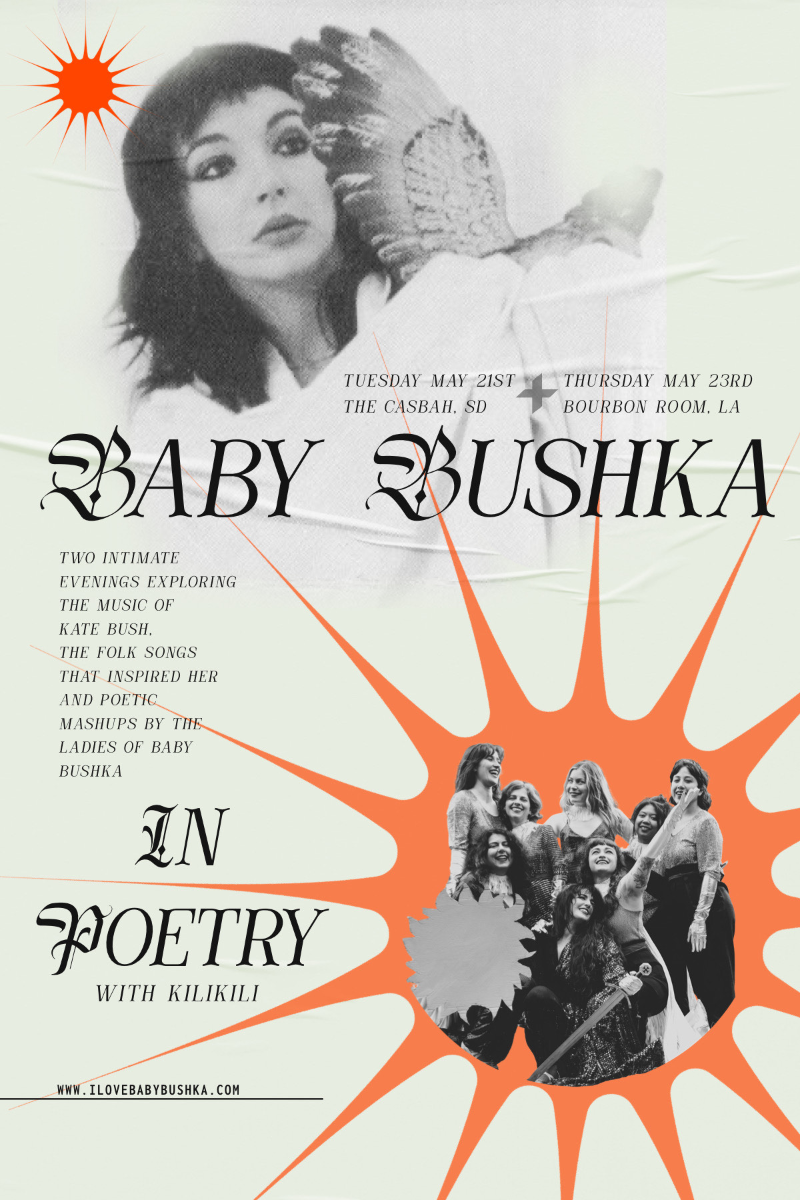 Kate Bush Tribute Nite: Baby Bushka, The Casbah - CA, San Diego, 10 May ...