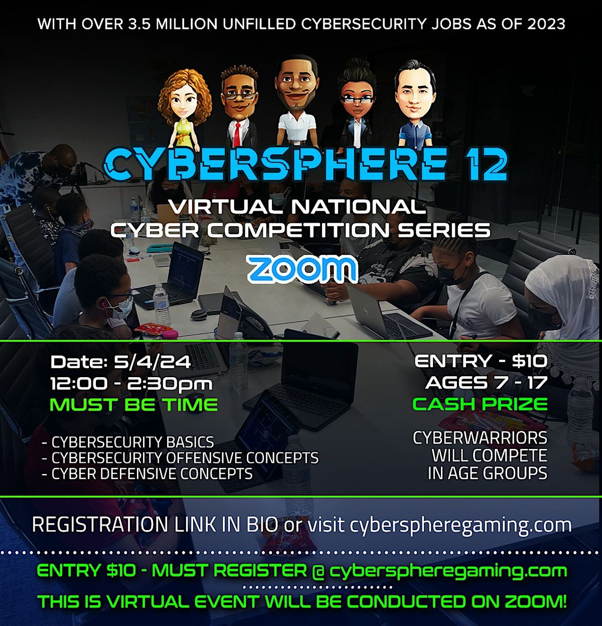 CyberSphere 12: National Virtual CyberWarrior Competition, May 4 2024 ...