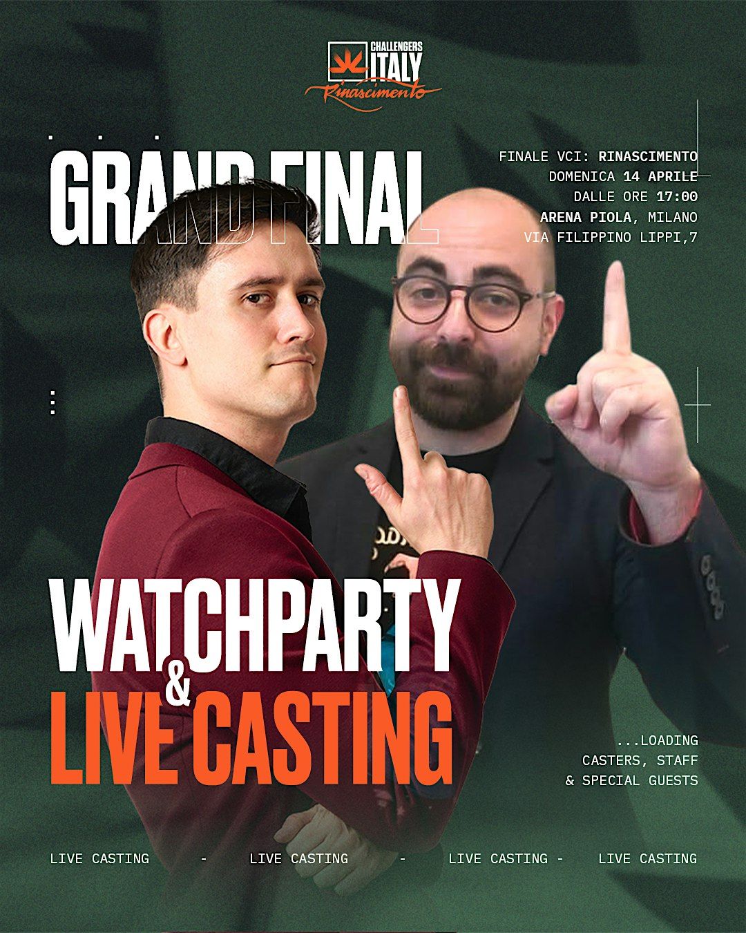 Watchparty Grand Final Rinascimento, Arena Piola, Milano, 14 April 2024 ...