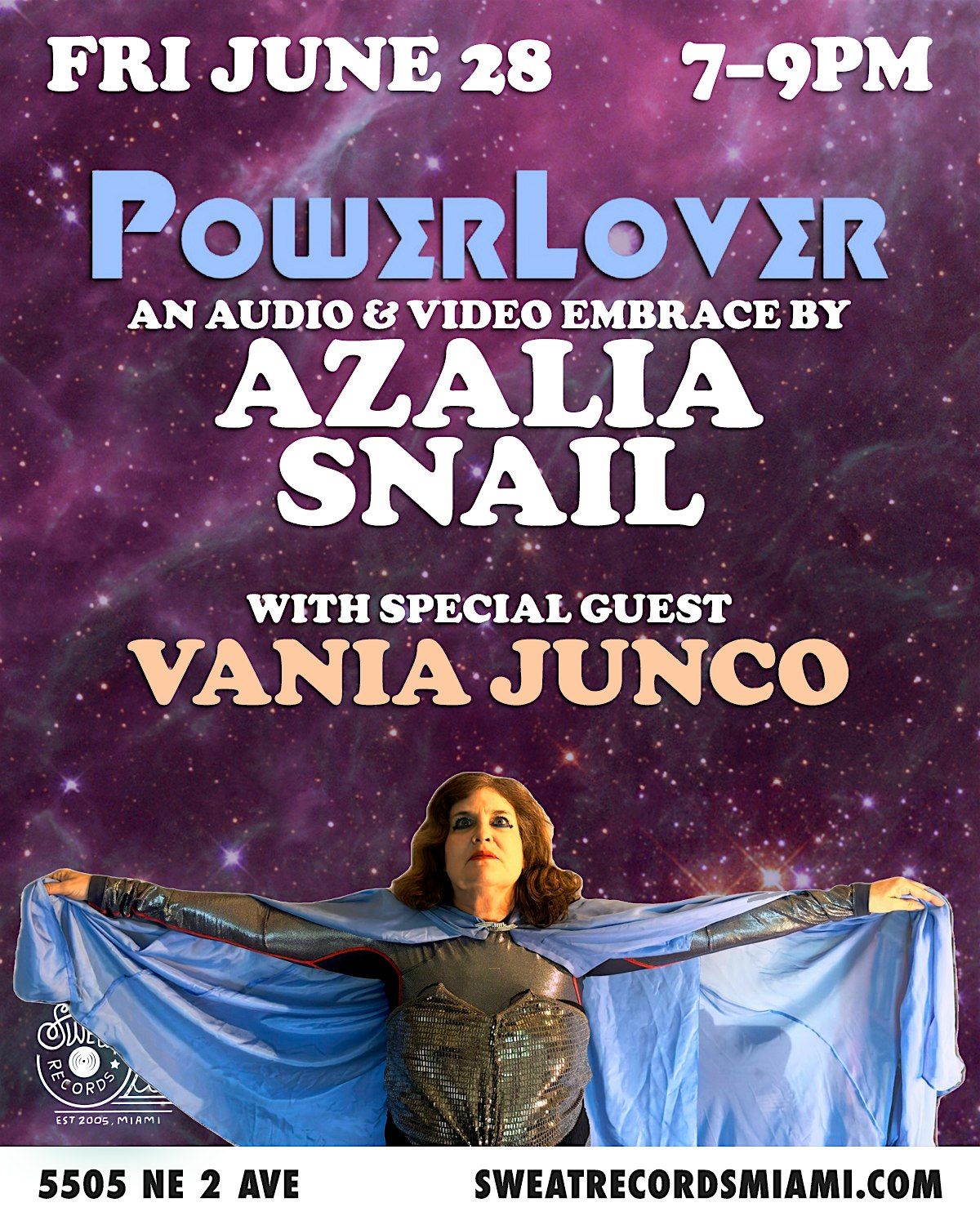 Live at Sweat: AZALIA SNAIL (LA) & VANIA JUNCO (MIA), Sweat Records ...
