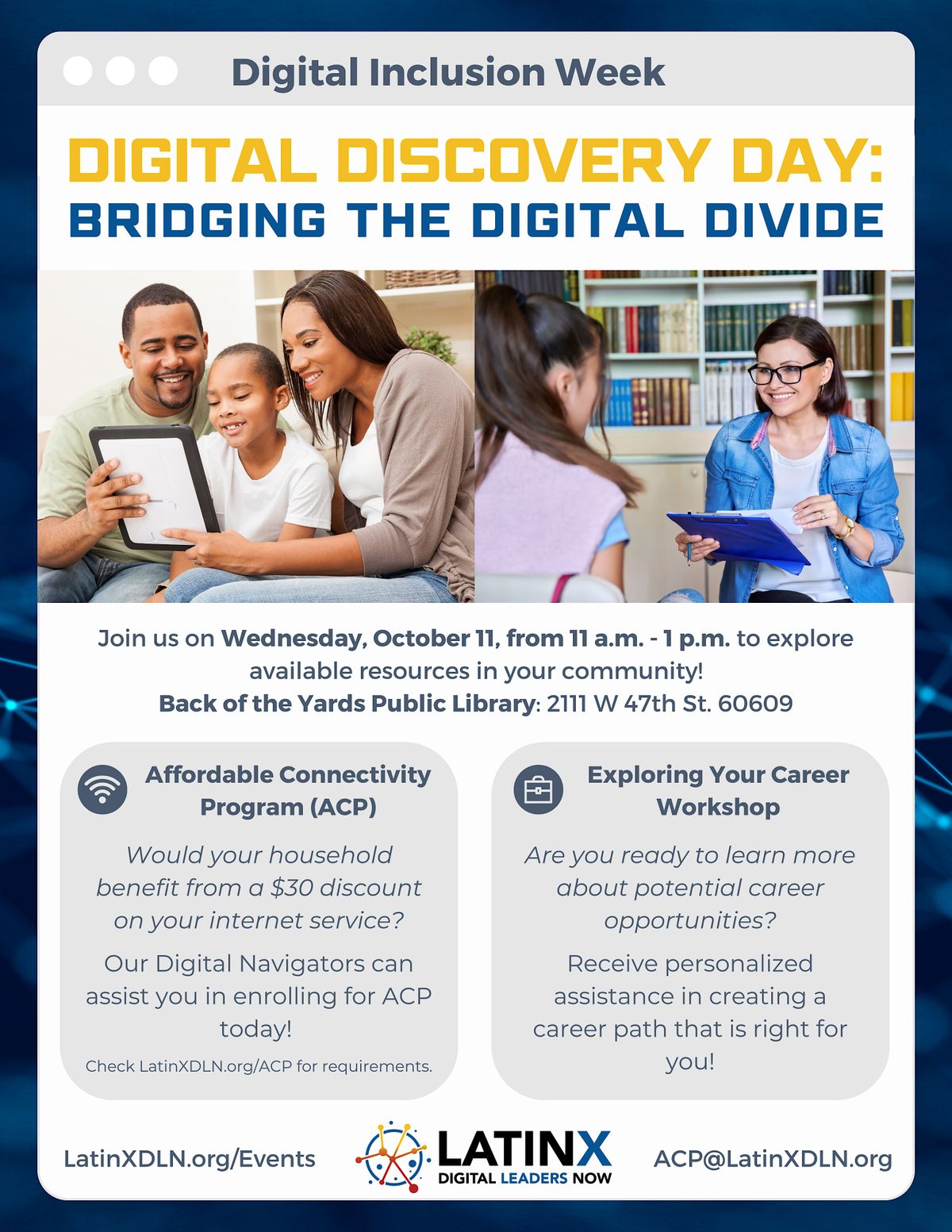 Digital Discovery Day: Bridging the Digital Divide, Back of the Yards Public Library, Chicago ...