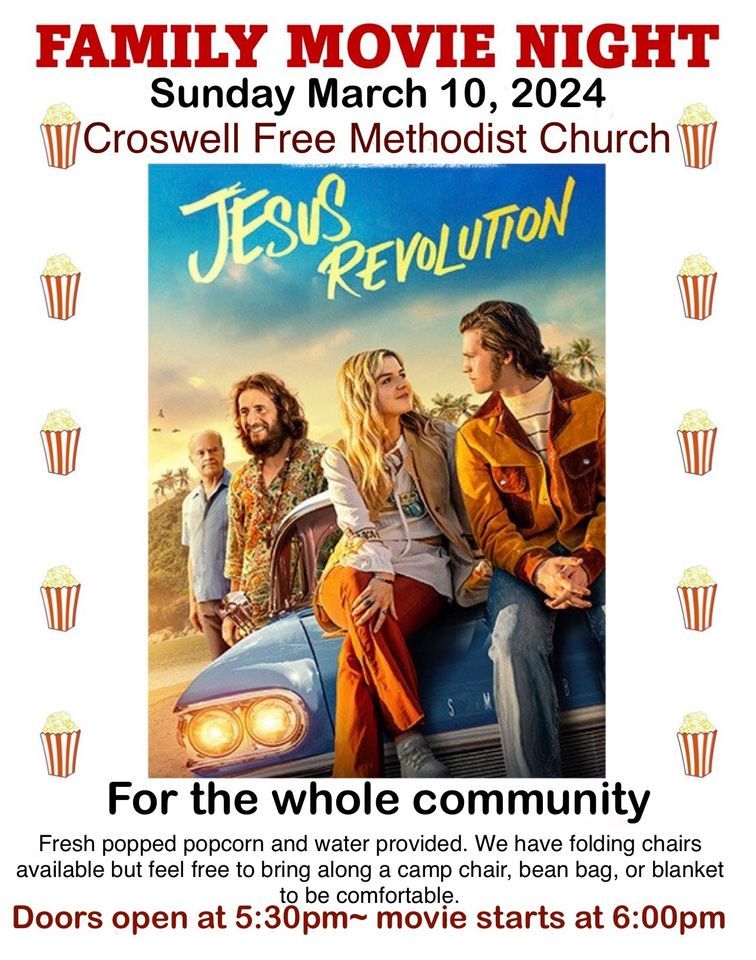 Family Movie Night, 13 N Howard Ave, Croswell, MI, 10 March 2024 ...