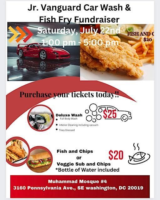 Jr Vanguard Car Wash and Fish Fry, Muhammad Mosque No.4, Washington, 11 ...