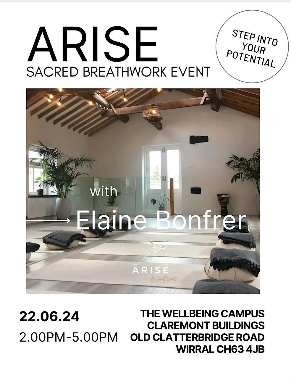 ARISE SACRED BREATHWORK EVENT Breathe into Your Potential, The Wellbeing Campus, Birkenhead, 22 ...