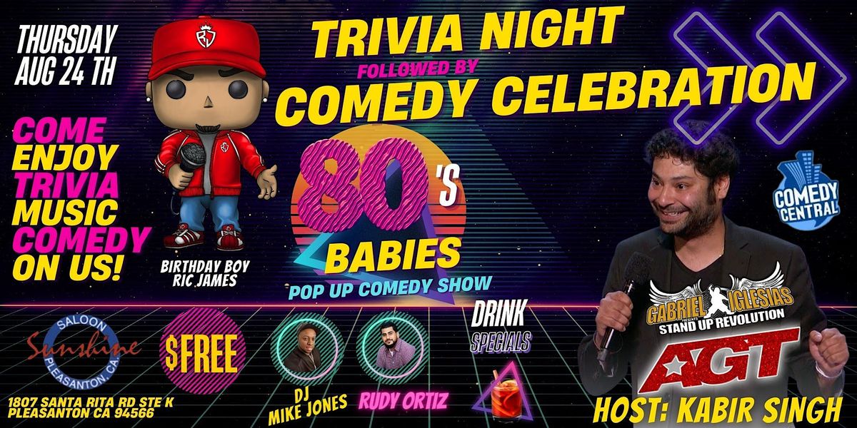 Trivia Night followed by Comedy Celebration, Sunshine Saloon ...