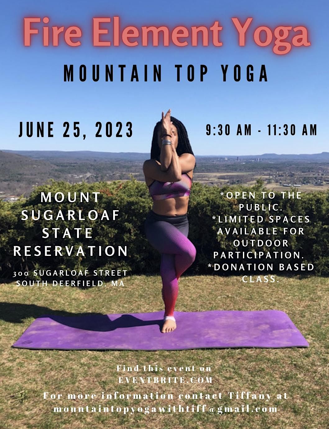 Fire Element Yoga - Mountain Top Yoga June 2023, Mount Sugarloaf State ...