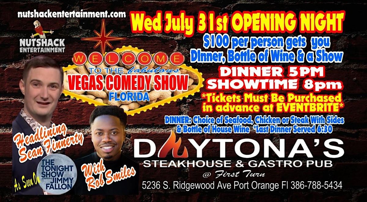Comedy Dinner Show w/ Headliner Sean Finnerty as seen on The Tonight ...
