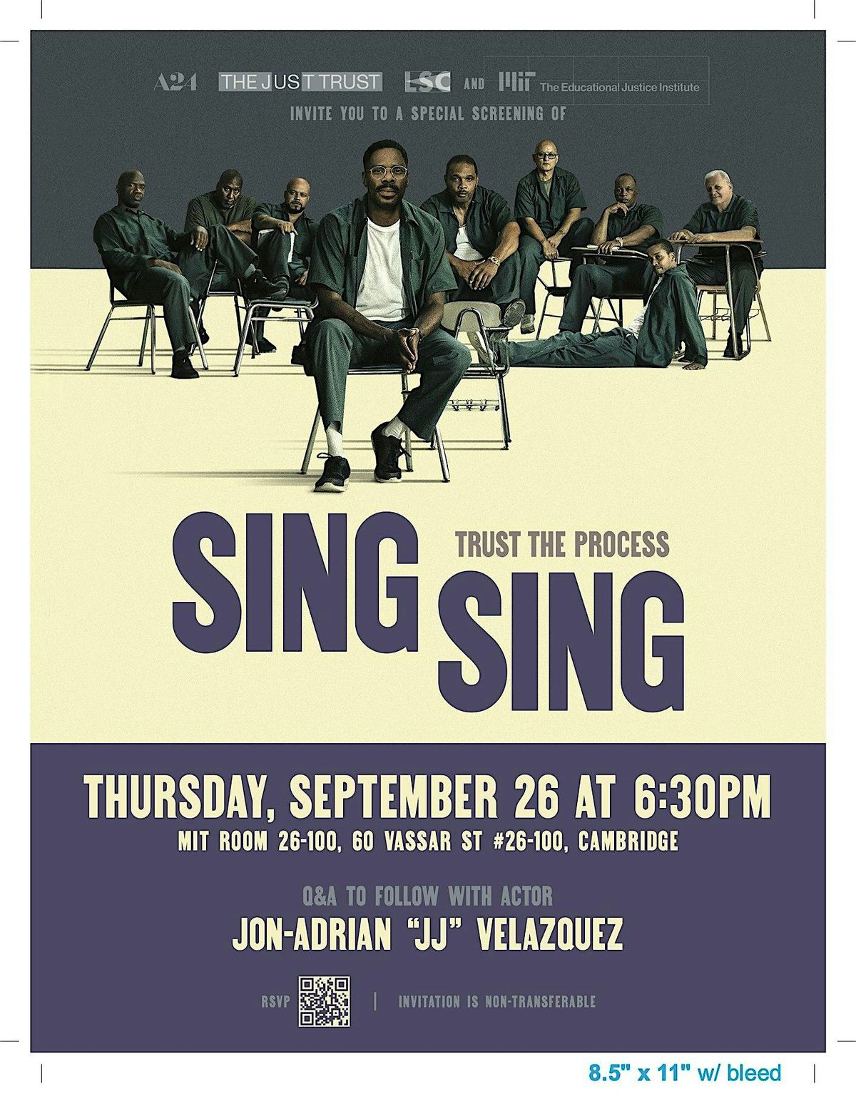 Sing Sing: Special Screening & Panel Discussion, 60 Vassar St 26 100 ...