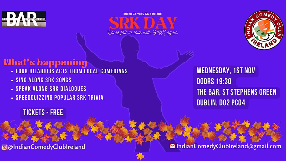 SRK Day 2023 Dublin, D02 PC04, Dublin, 1 November 2023 | AllEvents