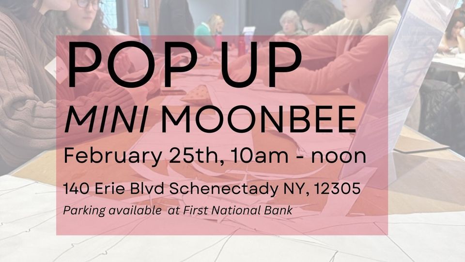 Pop Up Mini MoonBee, Create Community Studios, Schenectady, 25 February ...