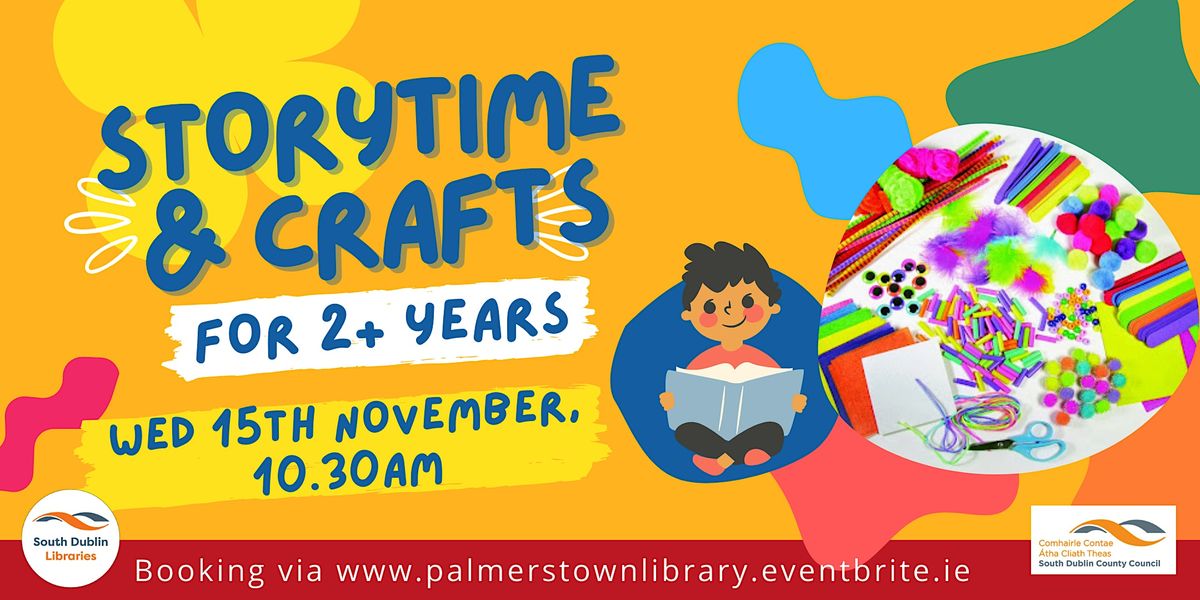 Storytime & Craft for Pre-Schoolers, Palmerstown Library Digital Hub ...