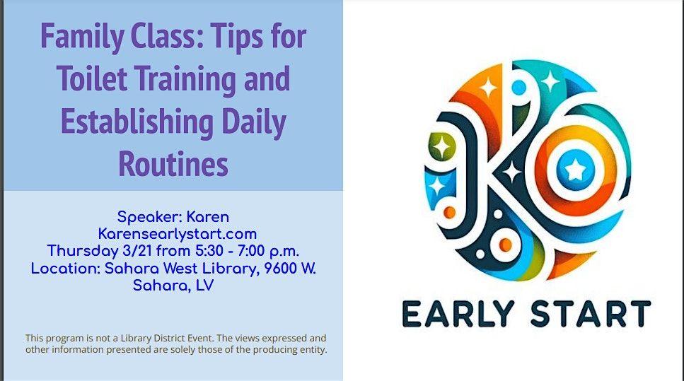 Tips For Toilet Training and Establishing Daily Routines, Sahara West ...