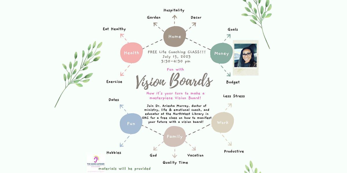 Vision Board Fun Creating Your Masterpiece for your Master Plan ...