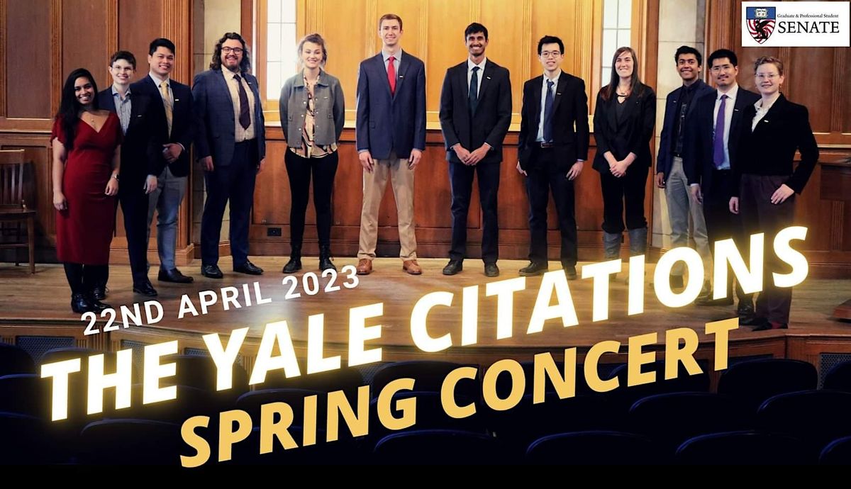 Yale Citations Spring Concert 2023, Mary S. Harkness Auditorium, New ...