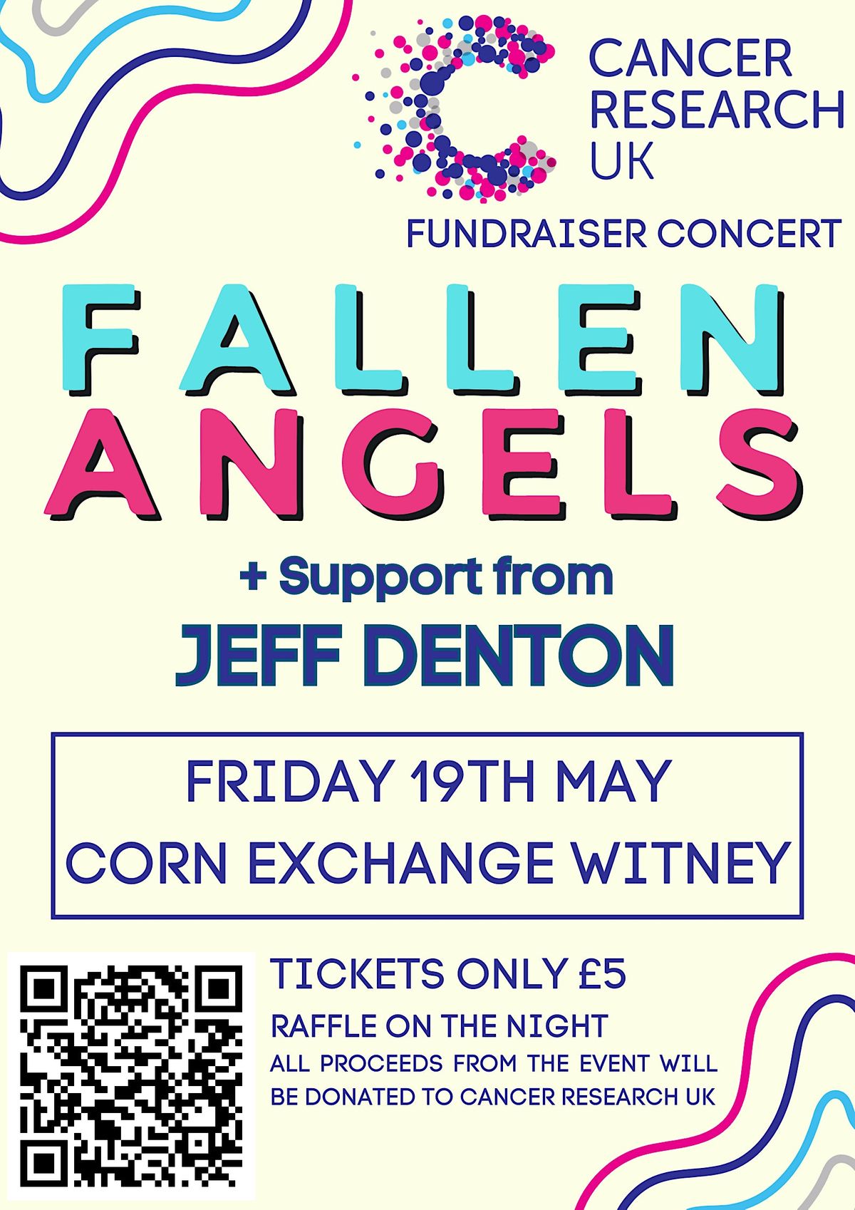 Cancer Research Fundraiser: Fallen Angels plus support from Jeff Denton ...