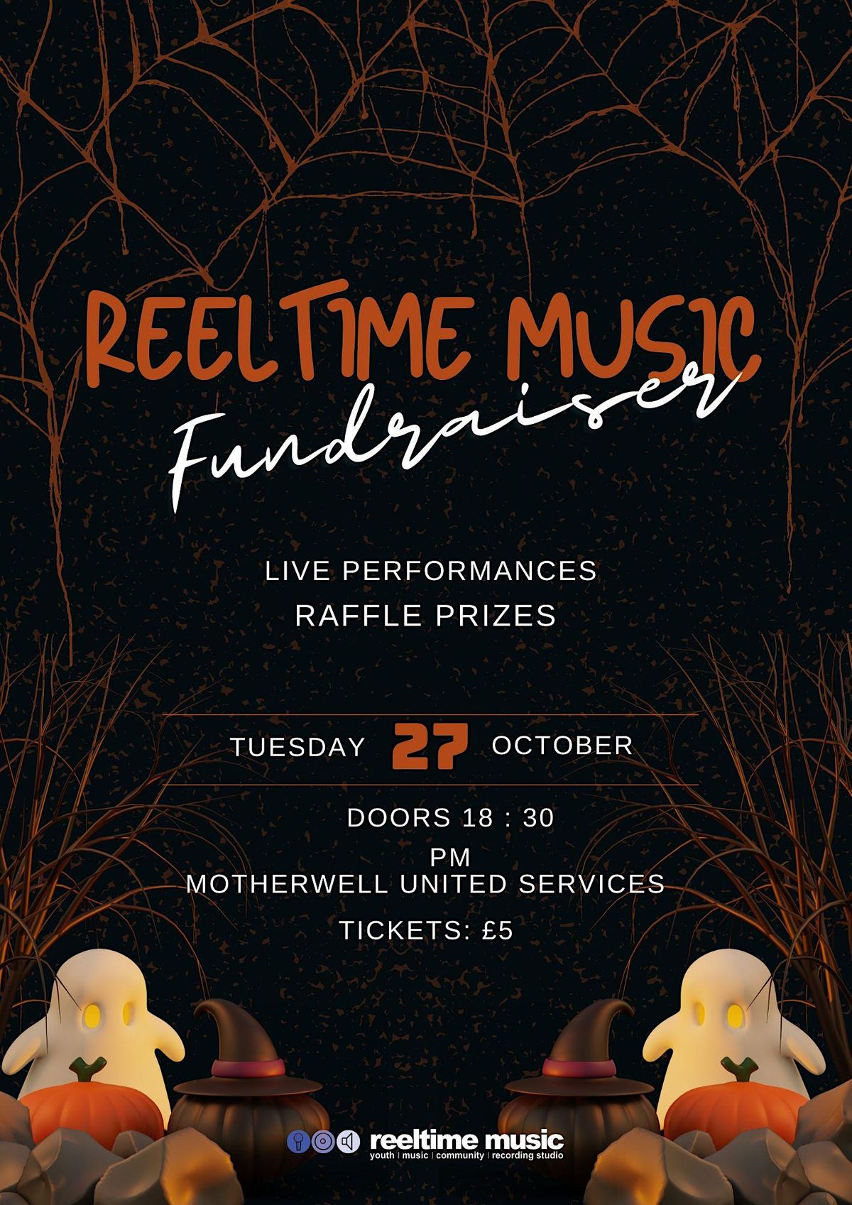 Reeltime Music - Fundraiser - Live Music Event, Motherwell United ...