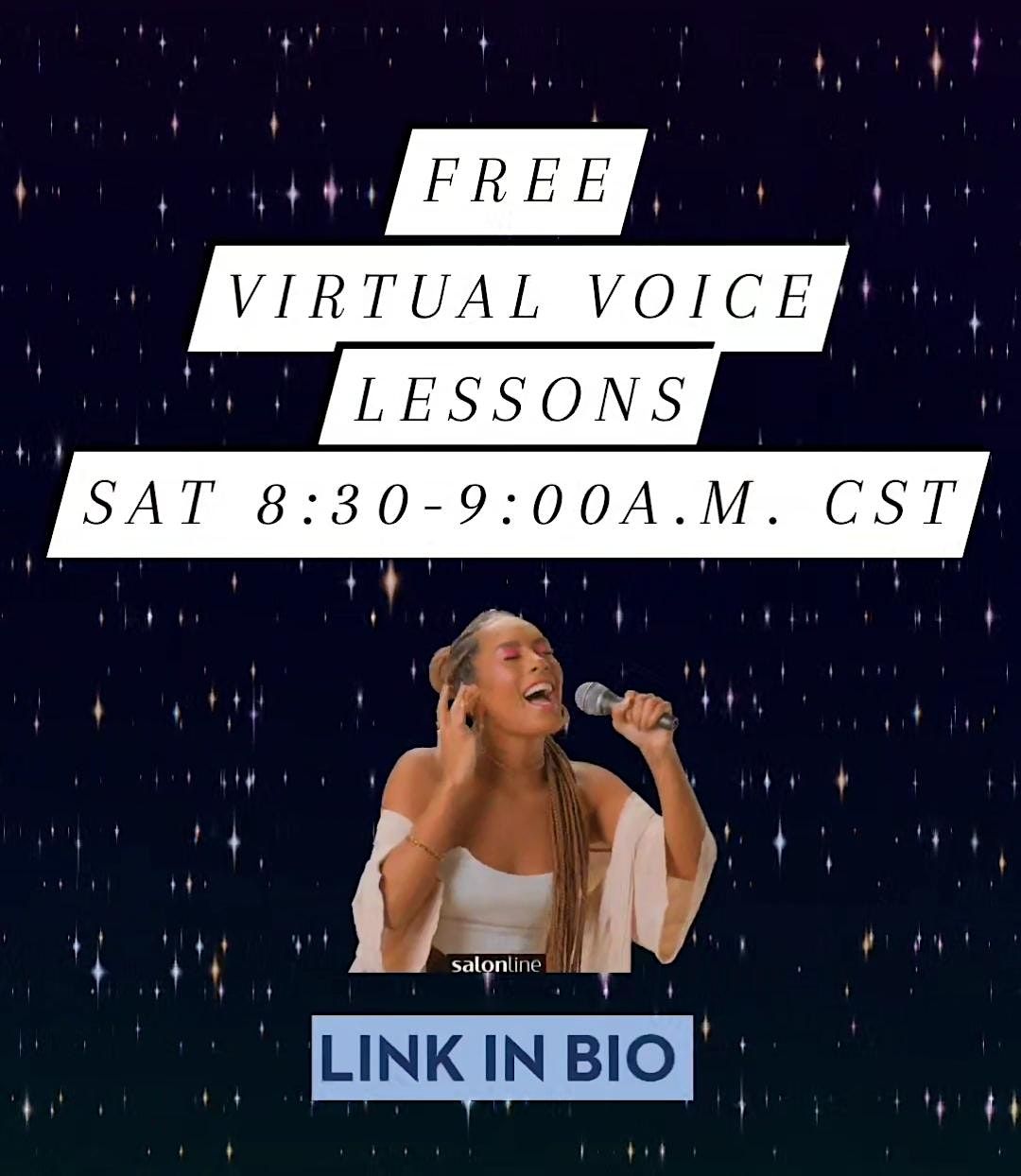 Free Virtual Voice Lessons, June 17 2023 | Online Event | AllEvents.in