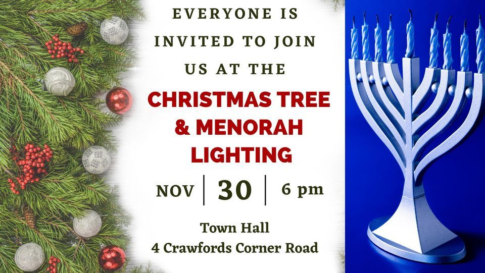 2023 Christmas Tree & Menorah Lighting, 4 Crawfords Corner Rd, Holmdel ...