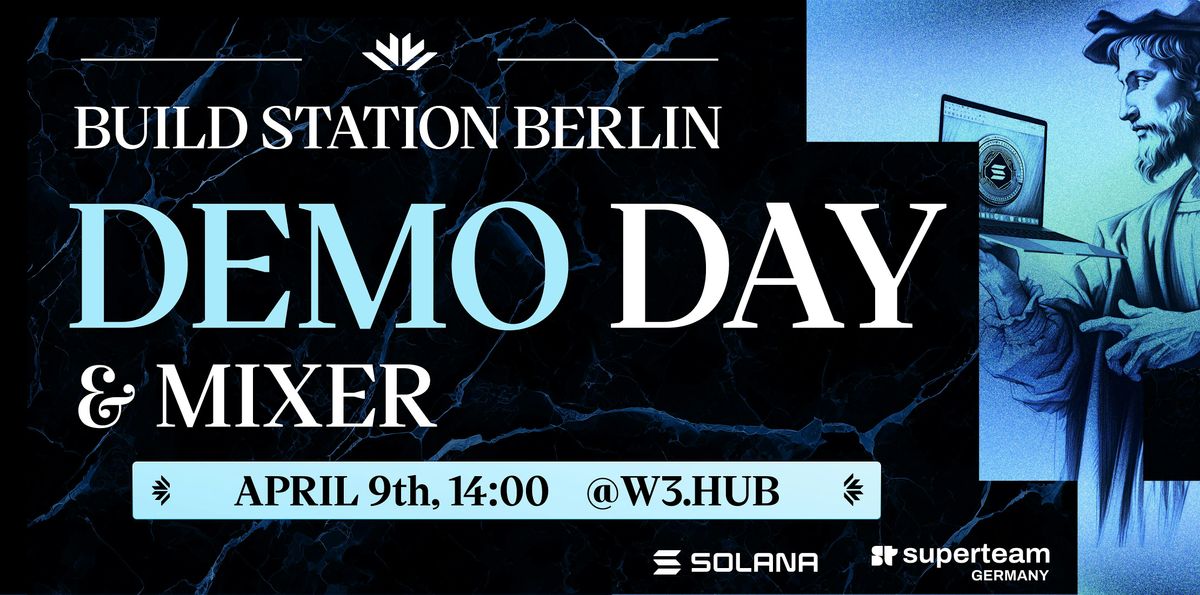 BERLIN DEMO DAY, w3.hub, Berlin, 9 April 2024 | AllEvents