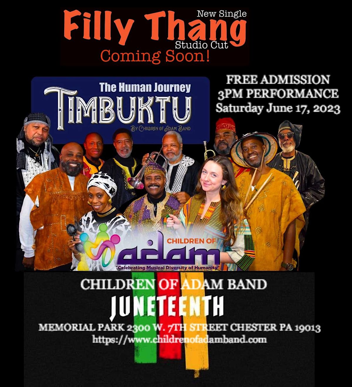 CHILDREN OF ADAM BAND PERFORMANCE-“FILLY THANG” NEW SINGLE CD RELEASE ...