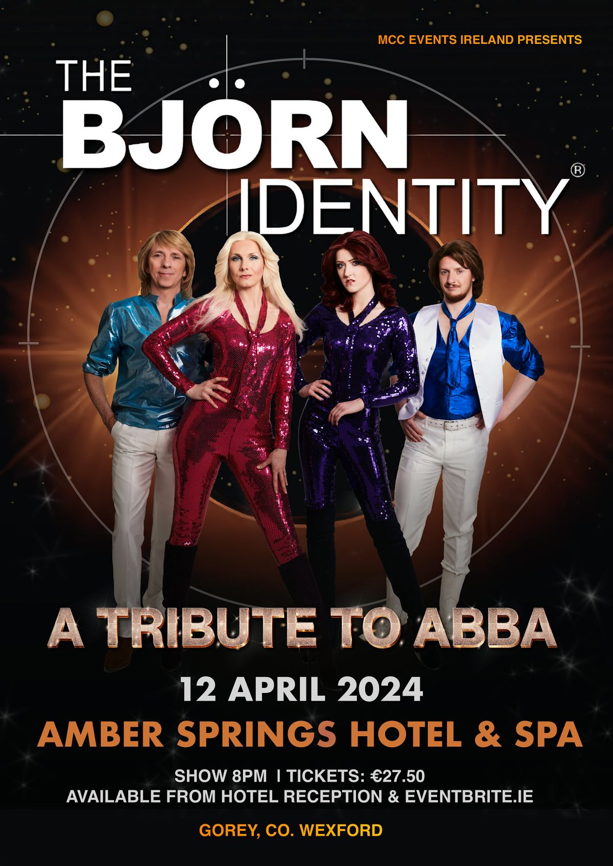 The Bjorn Identity ABBA SHOW Back In Gorey, Amber Springs hotel and ...