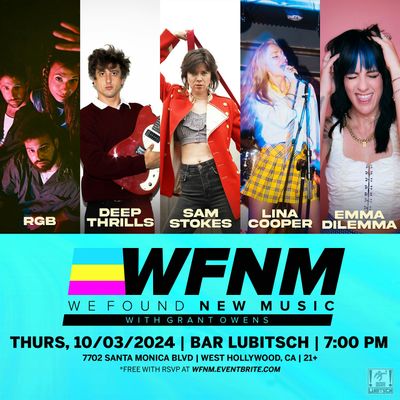 Sam Stokes, Lina Cooper, Deep Thrills, Emma Dilemma, RGB, BAR LUBITSCH ...